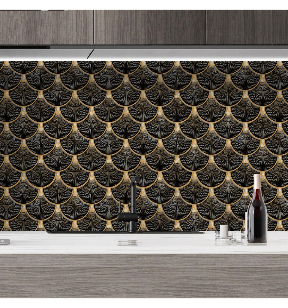 Black Capsule Peel and Stick Wall Tile | Self Adhesive Tiles – Mosaicowall