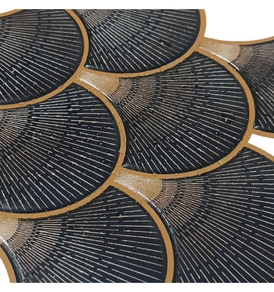 Black Capsule Peel and Stick Wall Tile | Self Adhesive Tiles – Mosaicowall