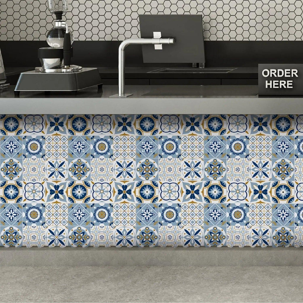 Blue Talavera Tile Stickers – Mosaicowall